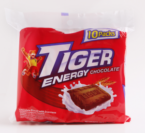 KRAFT TIGER ENERGY CHOCO BISCUIT 21G (10 PCS)